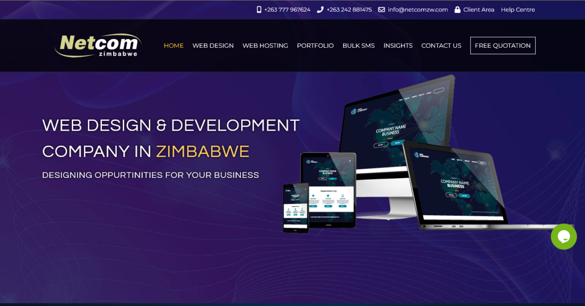 Web Design Zimbabwe, Web Development Company, Web Hosting ZW